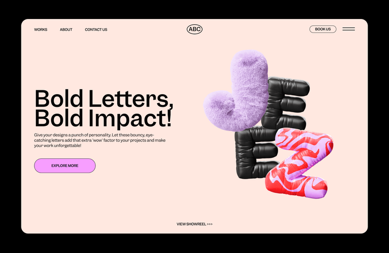 Inflatable 3d letters of the alphabet vol.2 — Wannathis