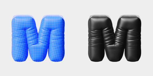 Inflatable 3d letters of the alphabet vol.2 — Wannathis