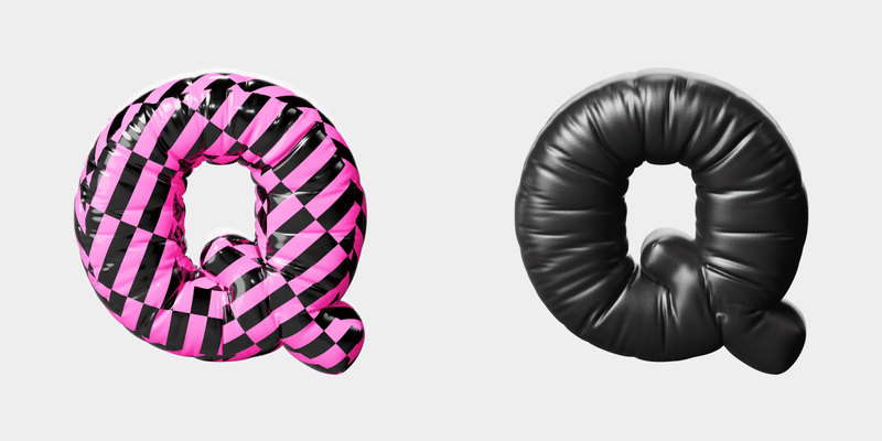 Inflatable 3d letters of the alphabet vol.2 — Wannathis