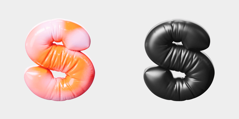 Inflatable 3d letters of the alphabet vol.2 — Wannathis