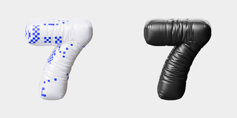 Inflatable 3d letters of the alphabet vol.2 — Wannathis