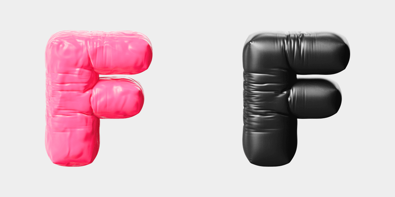 Inflatable 3d letters of the alphabet vol.2 — Wannathis