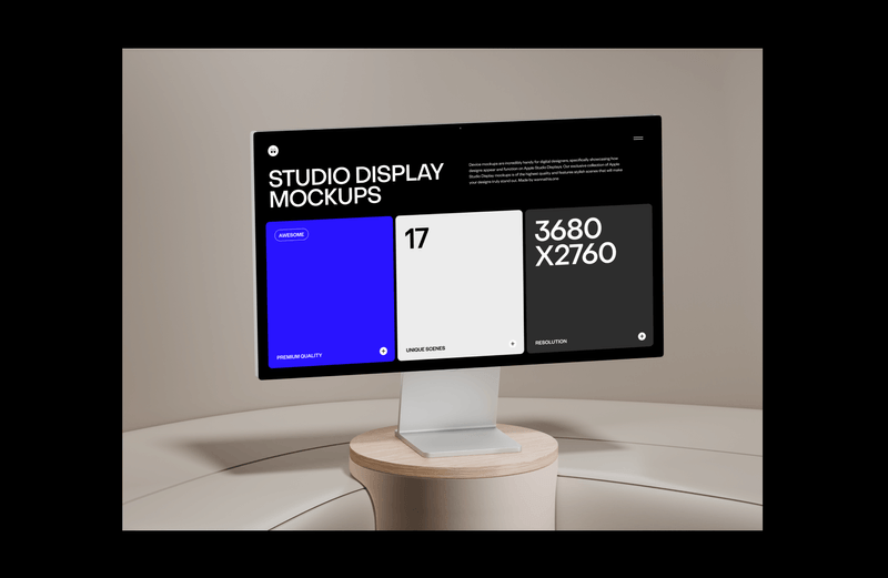 Studio Display Mockups vol.2