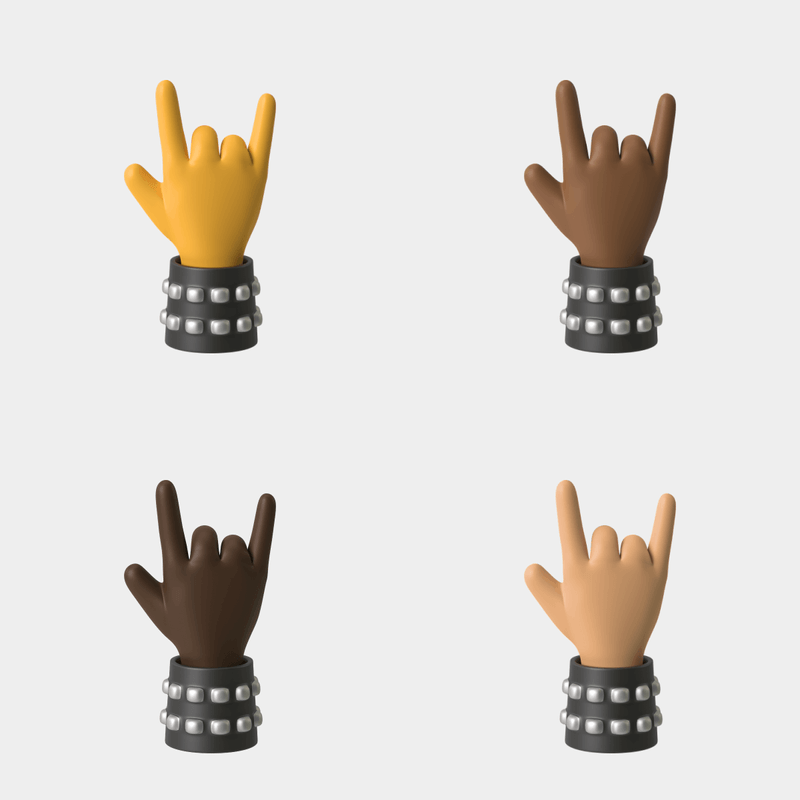3d hand gestures collection — Free Download on Wannathis