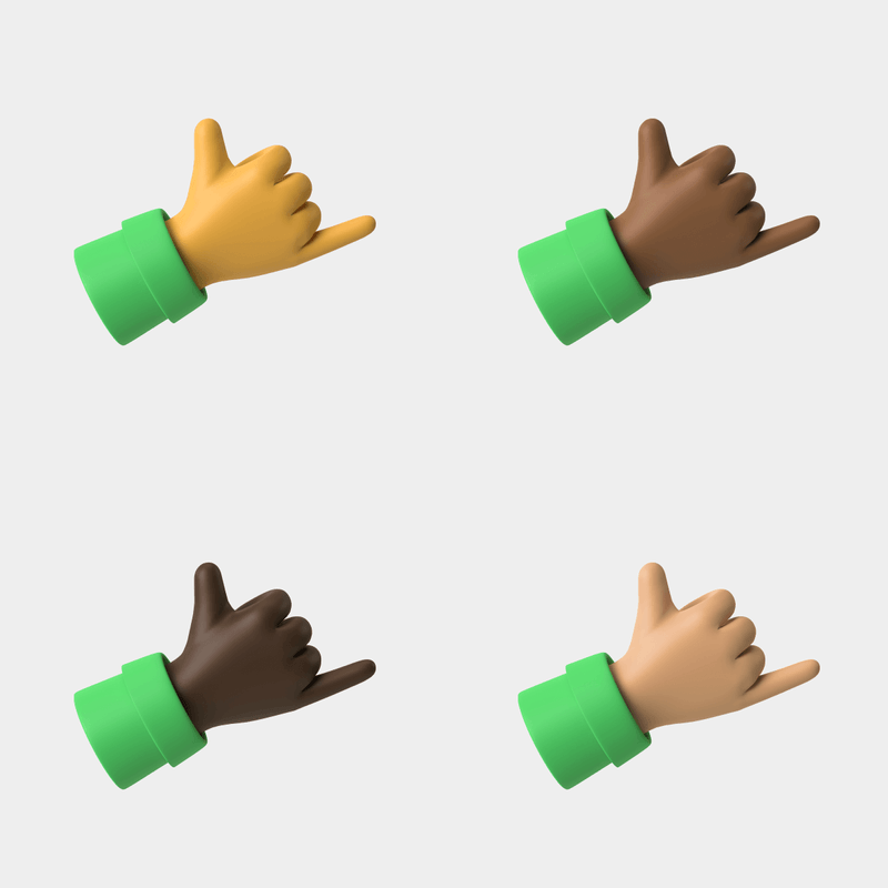 3d hand gestures collection — Free Download on Wannathis