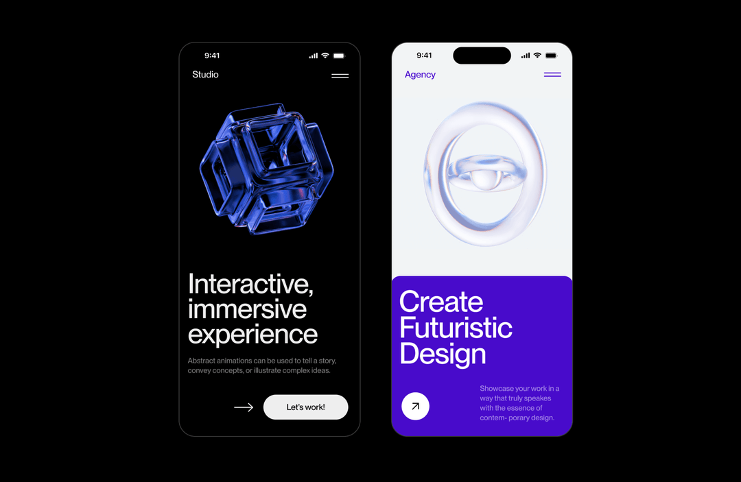 Glass Abstract Animated Shapes Vol.2 – Wannathis
