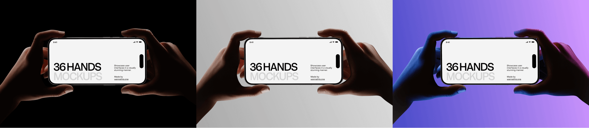 Download Stylish Hands Phone Mockups collection — Wannathis