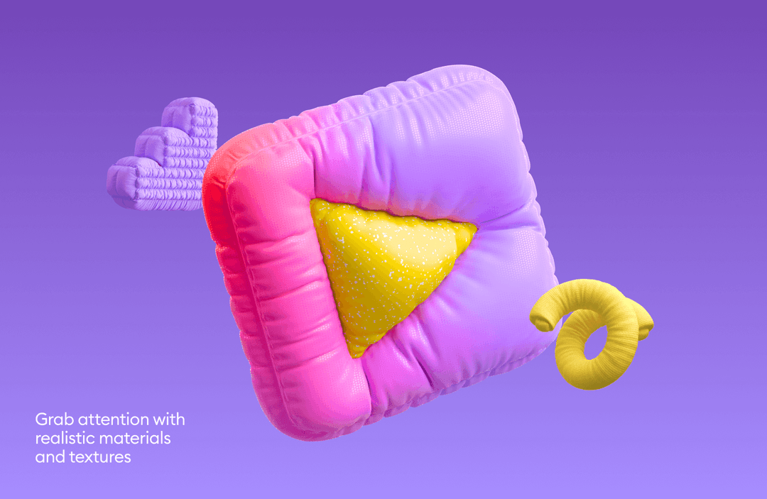 Inflatable abstract 3d illustrations — Wannathis