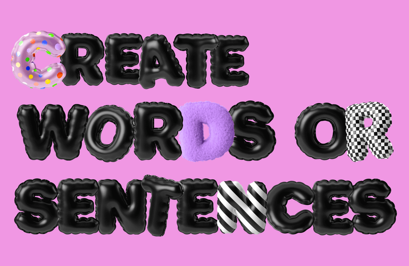 Inflatable 3d letters of the alphabet — Wannathis