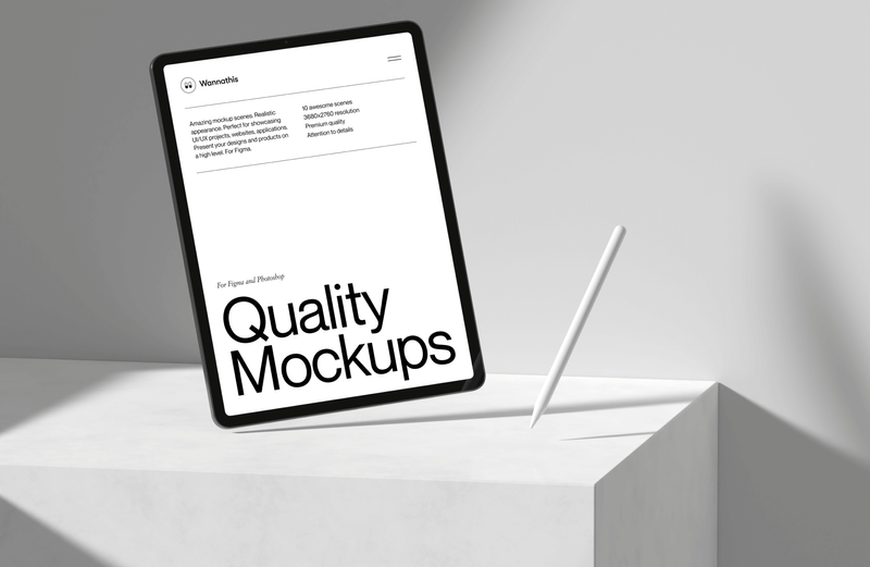 Download Stylish iPad Pro Mockups collection — Wannathis