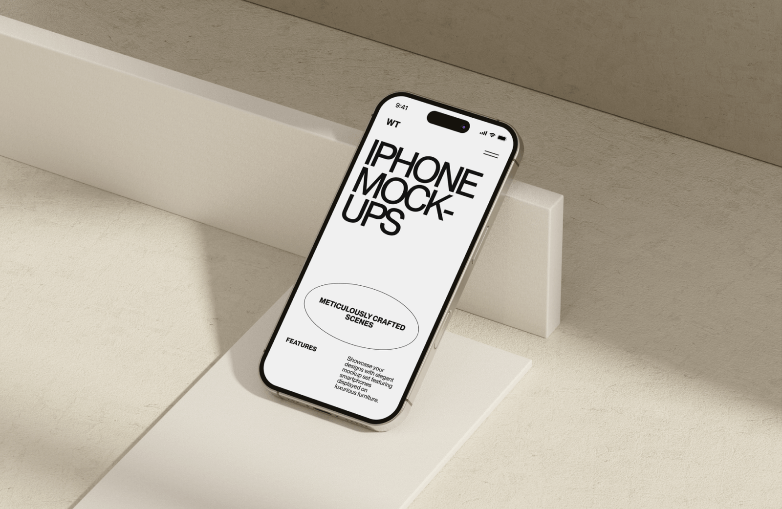 Download iPhone 16 Pro Minimal mockups — Wannathis