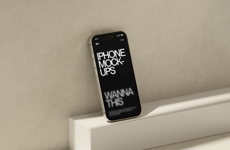 Download iPhone 16 Pro Minimal mockups — Wannathis