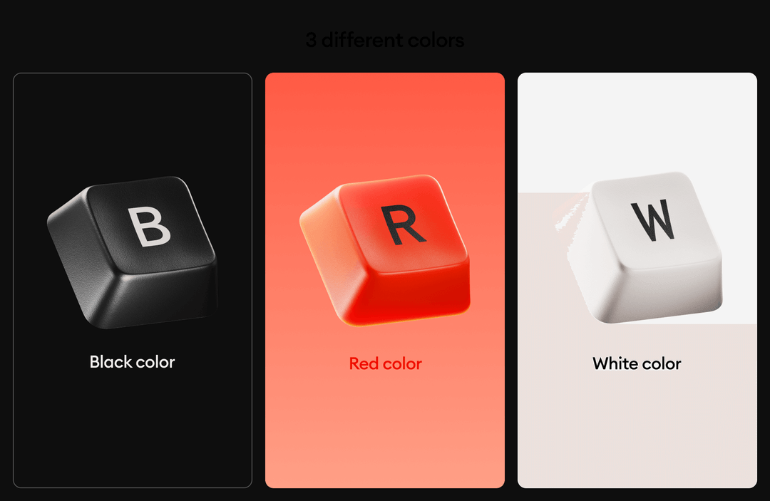 Keycaps 3d illustrations — Wannathis
