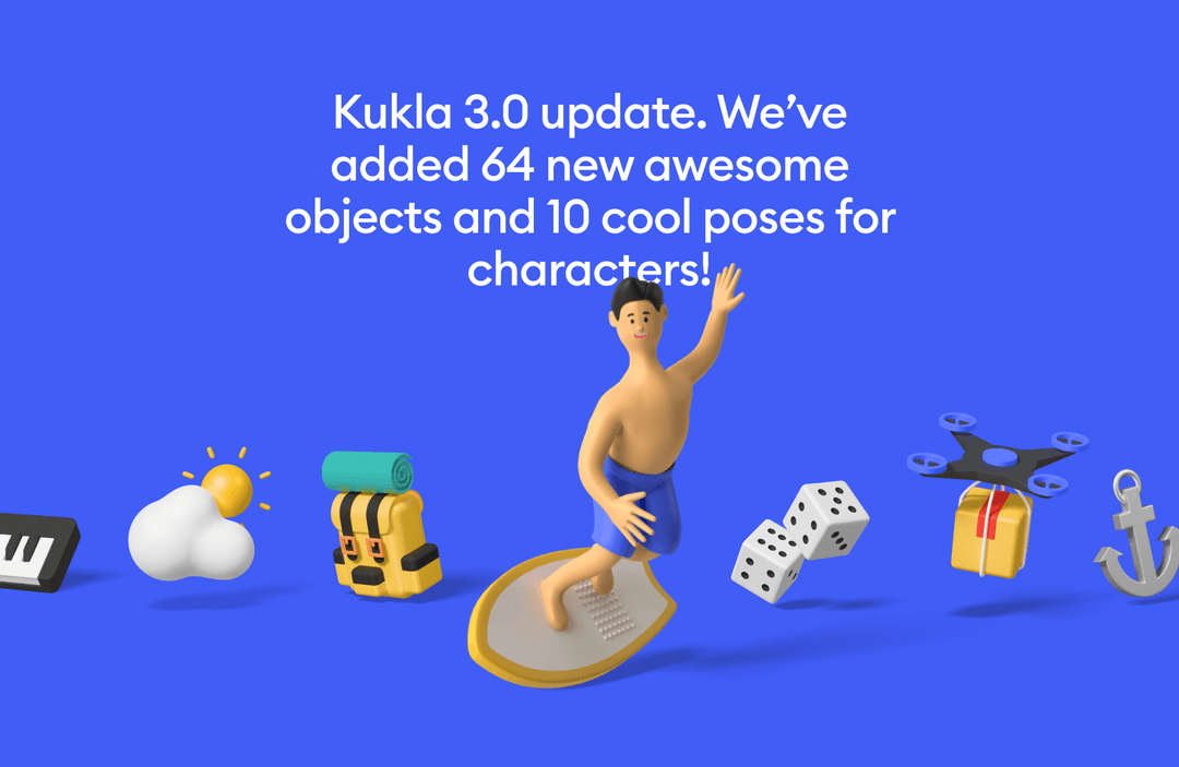 Kukla 3d illustration constructor for UI designers — Wannathis