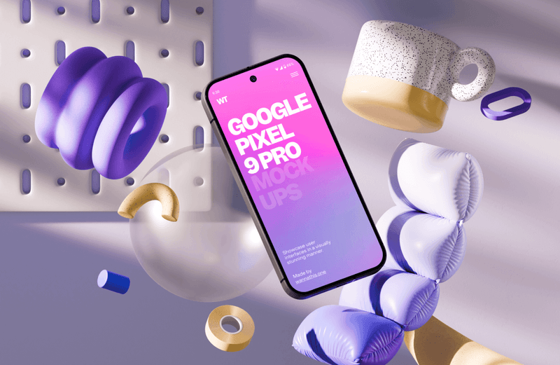 Download Stylish Google Pixel 9 Pro Mockups collection — Wannathis