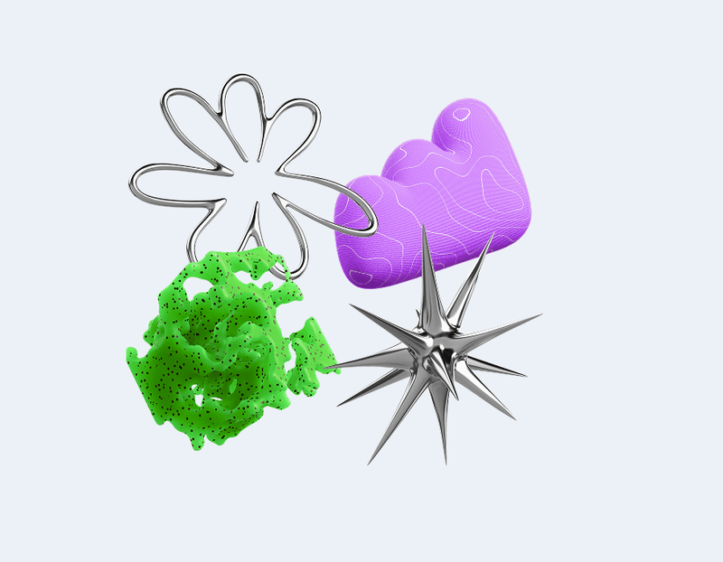 Y2K abstract 3d illustrations — Wannathis