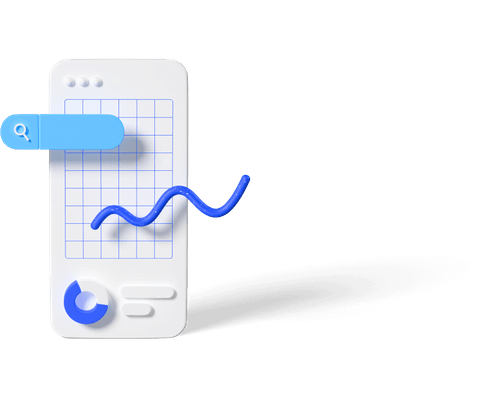 Charts 3d illustrations for Figma