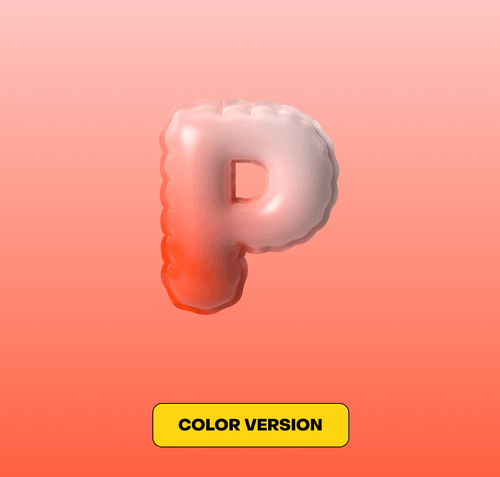 Inflatable 3d letters of the alphabet