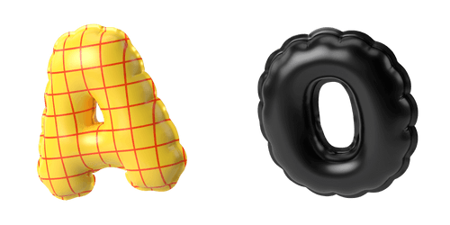 Inflatable 3d letters of the alphabet — Wannathis