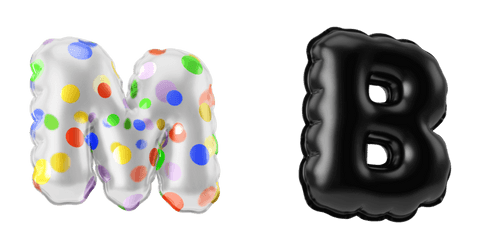 Inflatable 3d letters of the alphabet — Wannathis