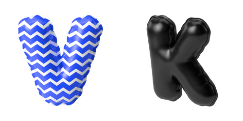 Inflatable 3d letters of the alphabet — Wannathis