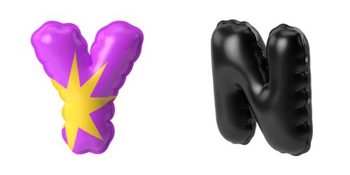 Inflatable 3d letters of the alphabet — Wannathis