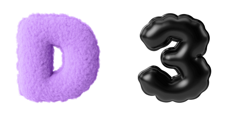 Inflatable 3d letters of the alphabet