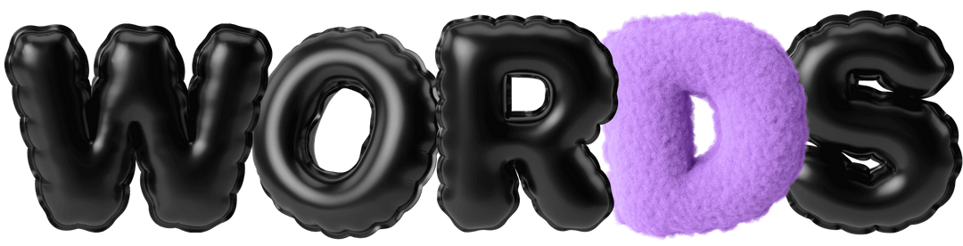 Inflatable 3d letters of the alphabet