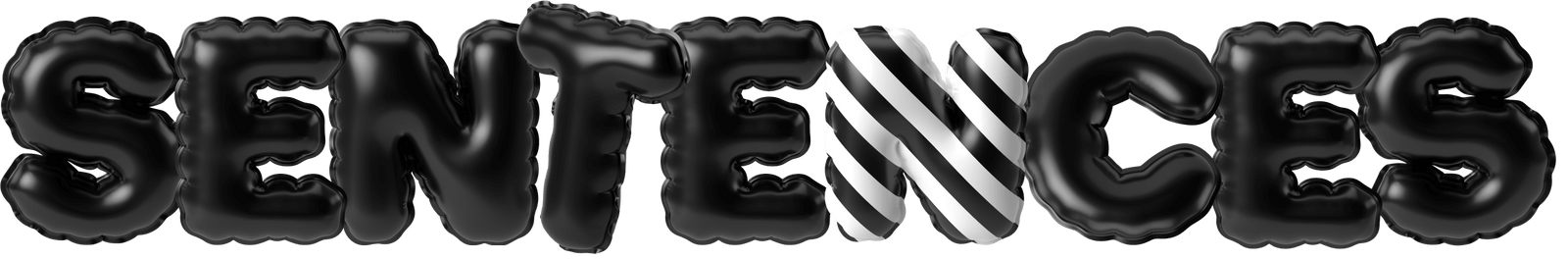 Inflatable 3d letters of the alphabet