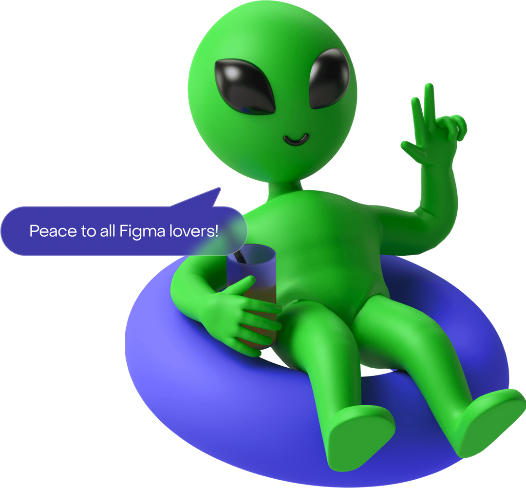 Space 3d illustrations and characters