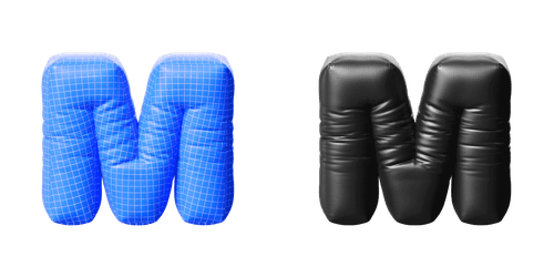 Inflatable 3d letters of the alphabet vol.2