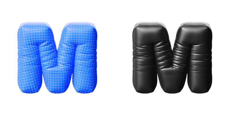 Inflatable 3d letters of the alphabet vol.2