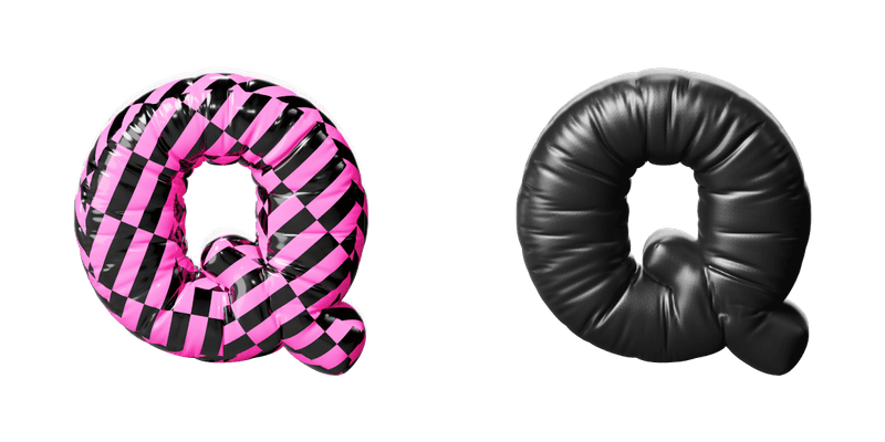 Inflatable 3d letters of the alphabet vol.2