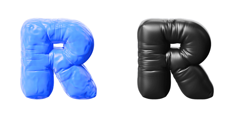 Inflatable 3d letters of the alphabet vol.2