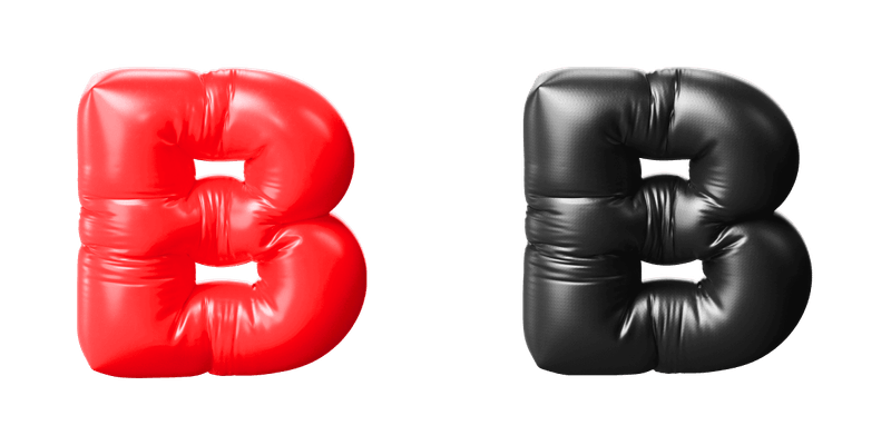 Inflatable 3d letters of the alphabet vol.2