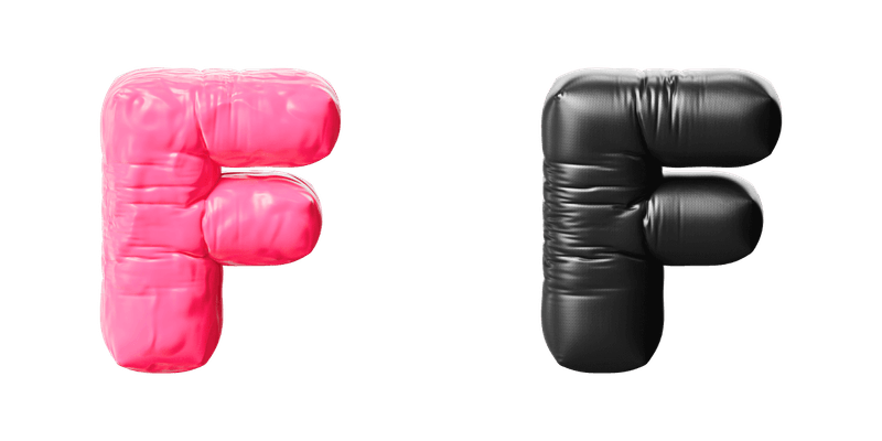 Inflatable 3d letters of the alphabet vol.2