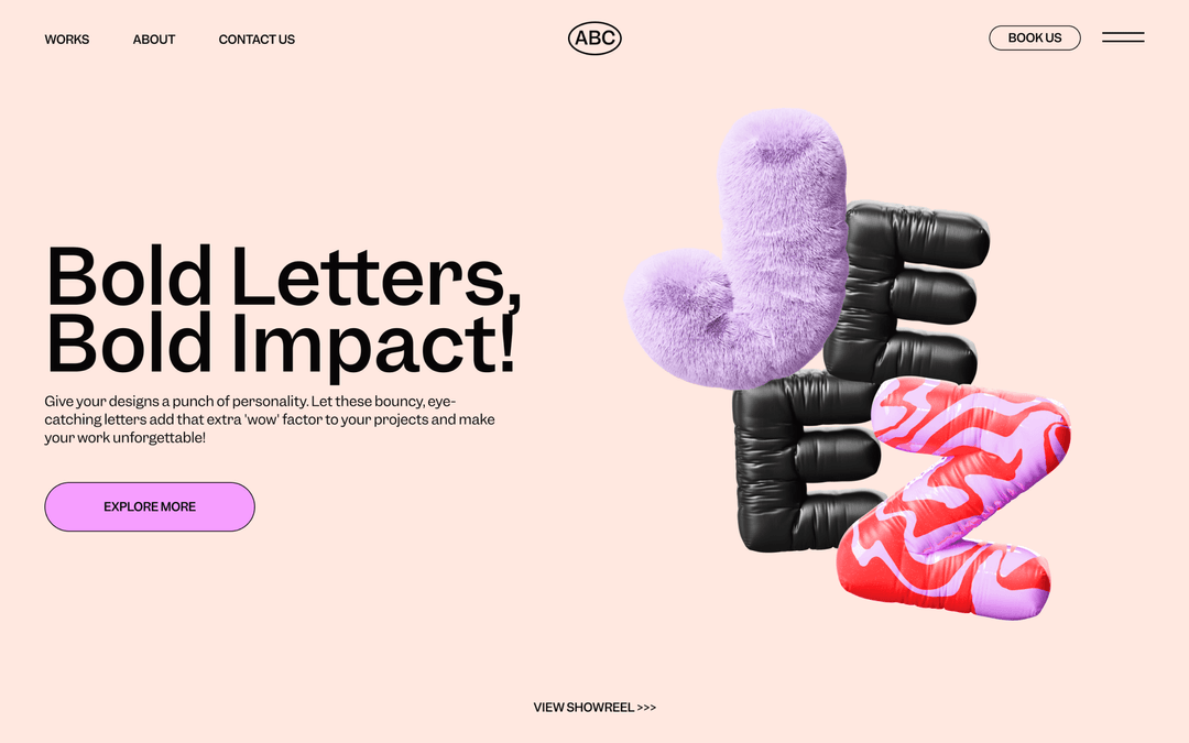 Inflatable 3d letters of the alphabet vol.2