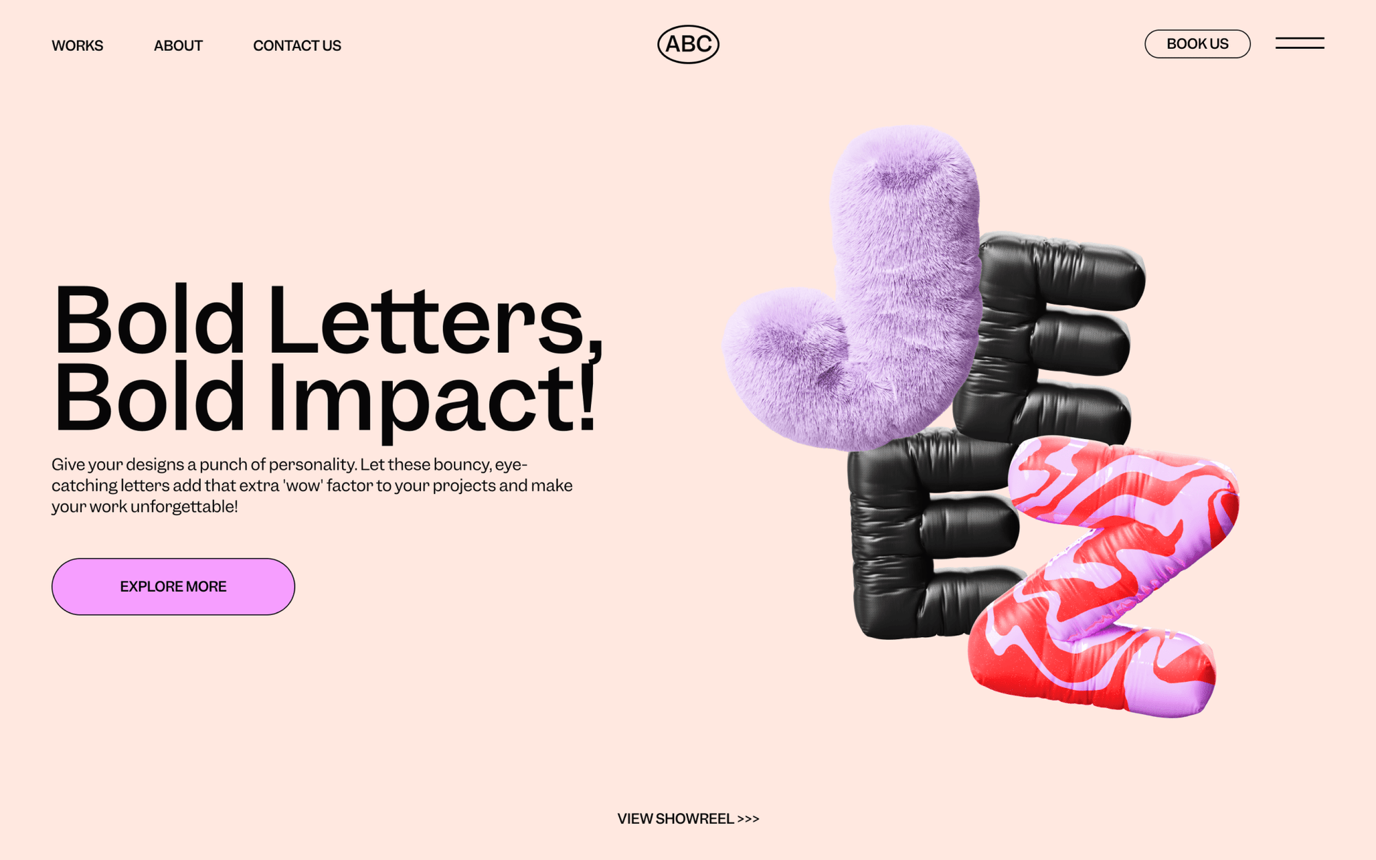 Inflatable 3d letters of the alphabet vol.2