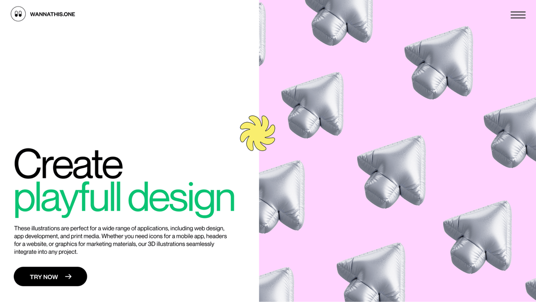 Inflatable Abstract 3D Illustrations vol.2