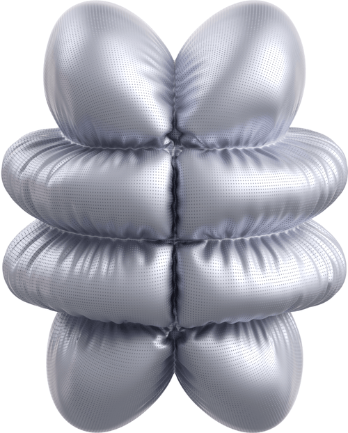 Inflatable abstract 3d illustrations