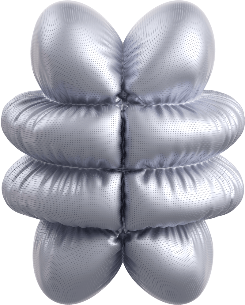 Inflatable abstract 3d illustrations