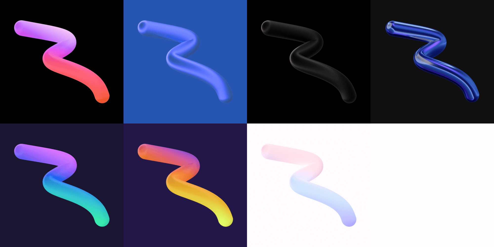 Free Squiggle 3d illustrations