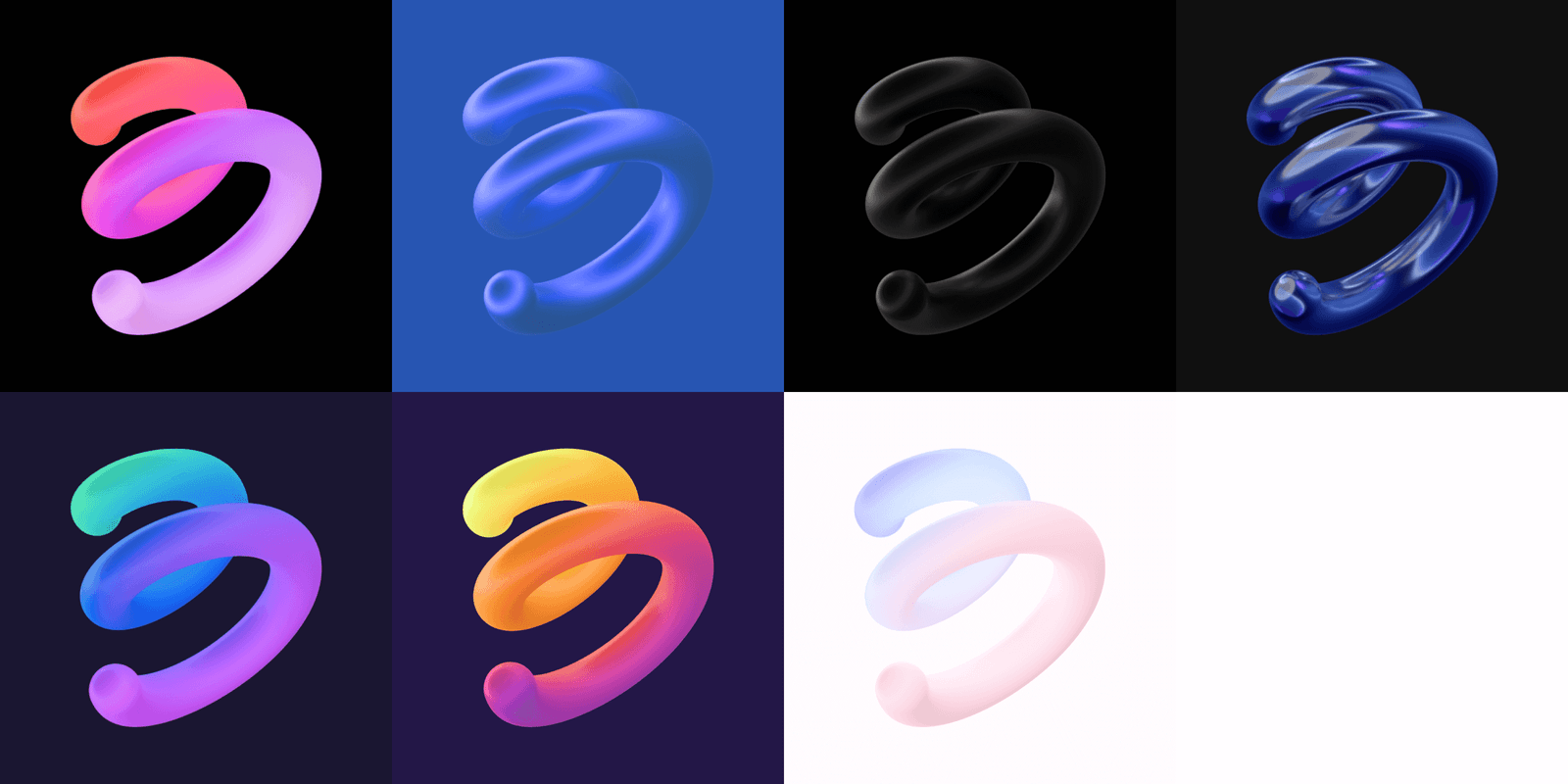 Free Squiggle 3d illustrations