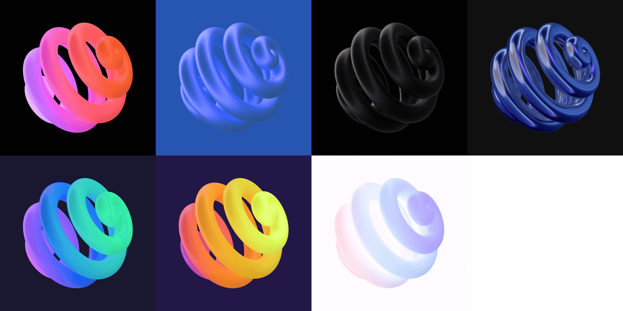 Free Squiggle 3d illustrations