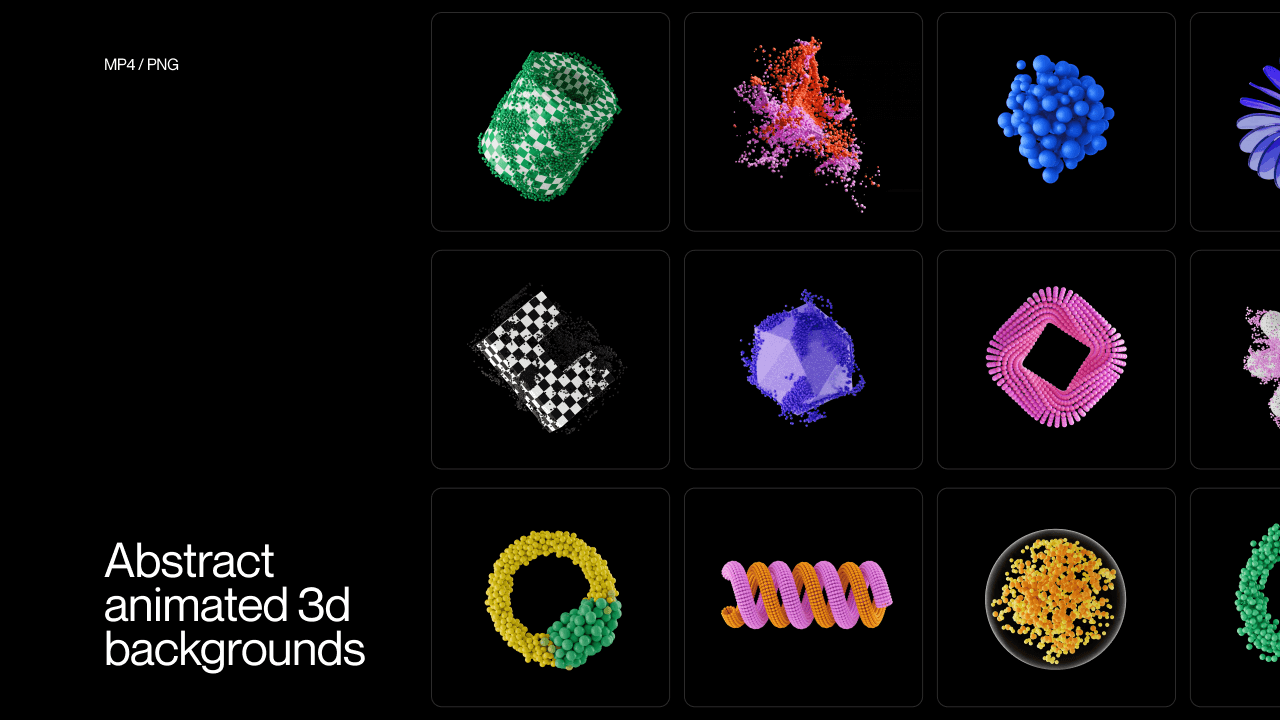 Abstract animated 3d backgrounds — Wannathis