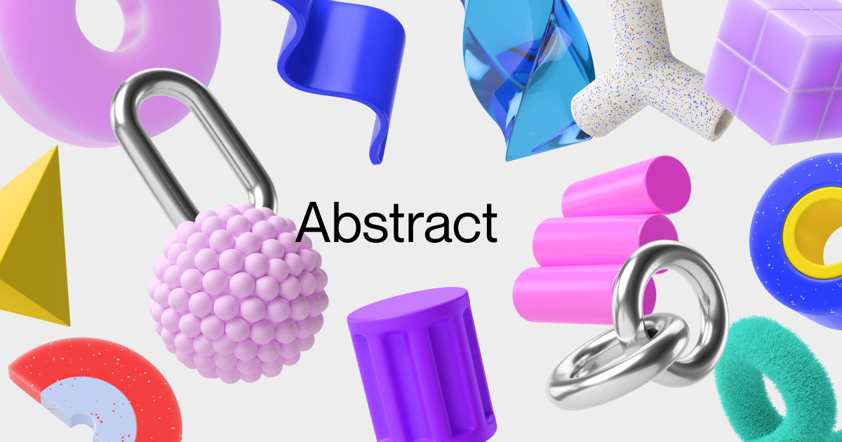 Abstract 3d graphics for digital designers