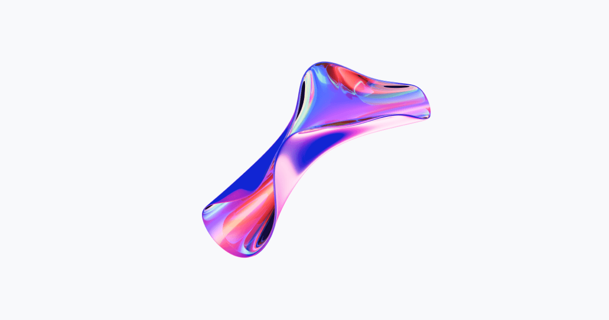 Iridescent fluid 3d shape — Free Download on Wannathis