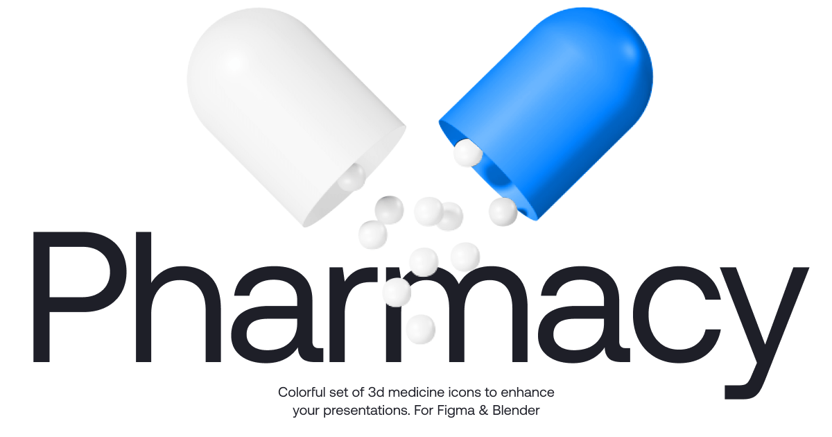 Pharmacy 3d illustrations — high quality assets