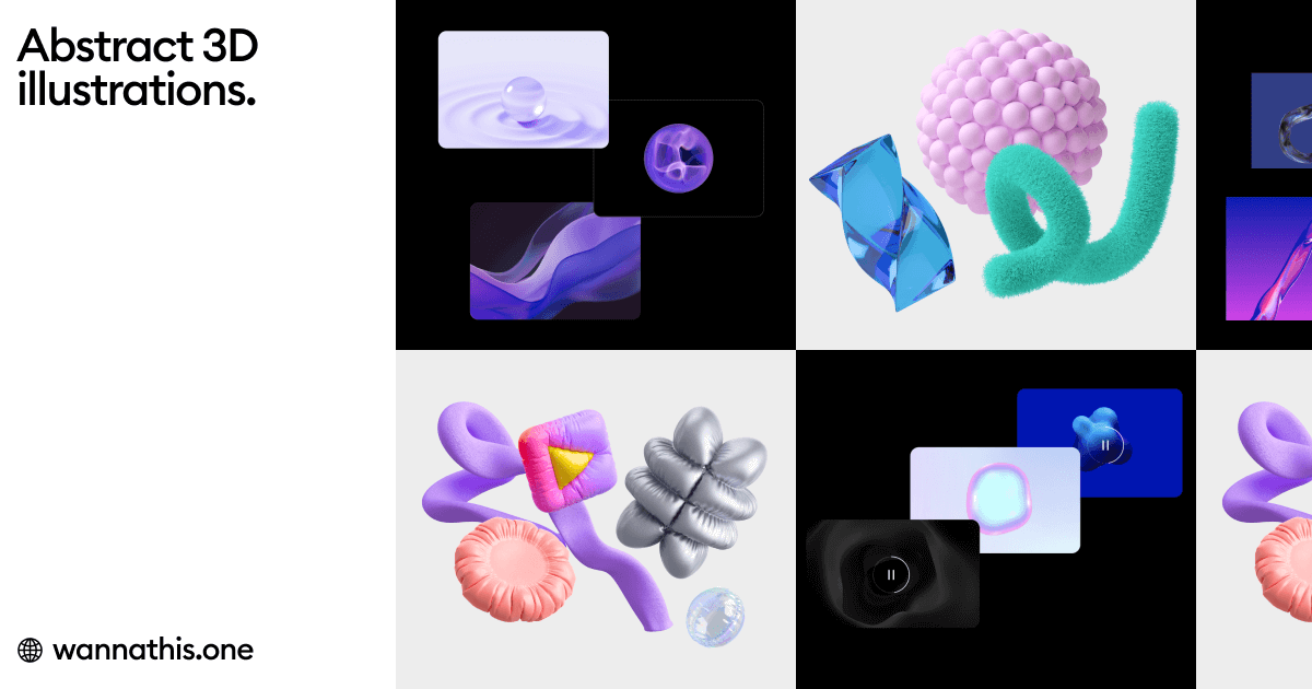 Abstract 3D Illustrations — Wannathis