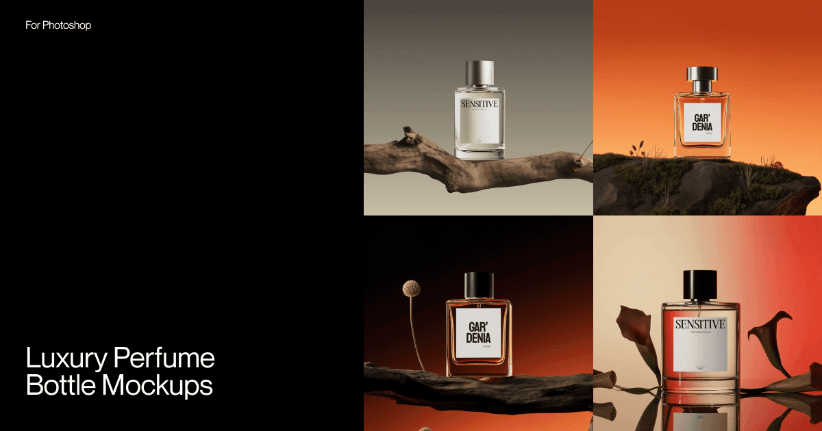 Luxury Perfume Bottle Mockups | WANNATHIS.ONE